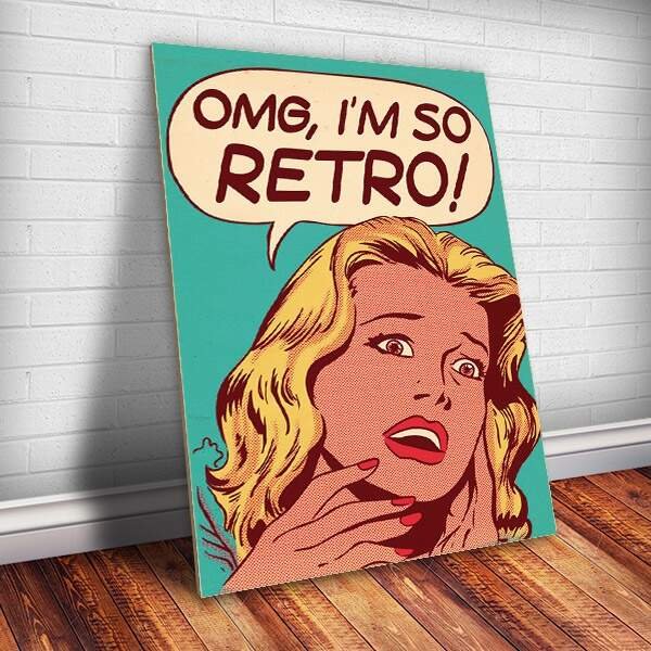 Placa Decorativa Im So Retrô-30X45CM | MadeiraMadeira