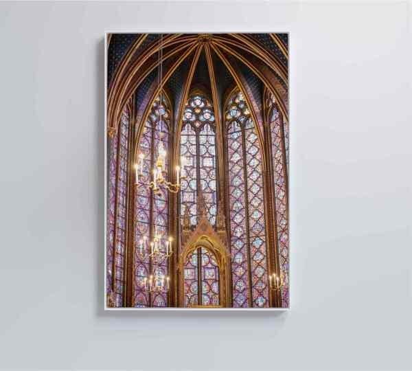 QUADRO ARQUITETURA VITRAIS - 60x90 - Vidro Impresso | MadeiraMadeira