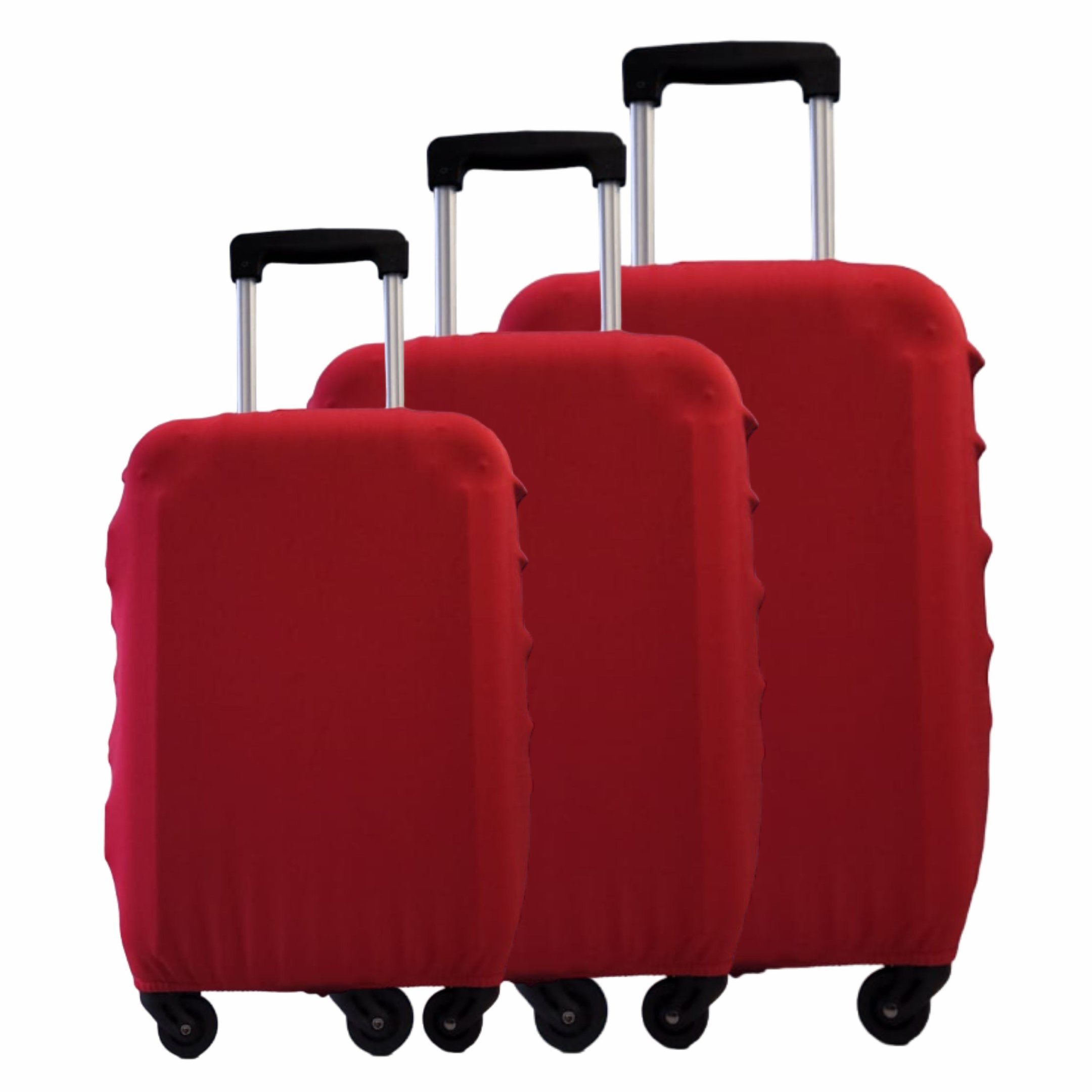 Kit 3 Capas Para Mala Big Style Basic Vermelho - P/M/G | MadeiraMadeira