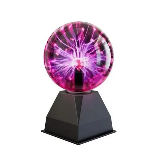 Globo Plasma Luz Luminária Raios Grande 220v 24cm Plasma Light ...