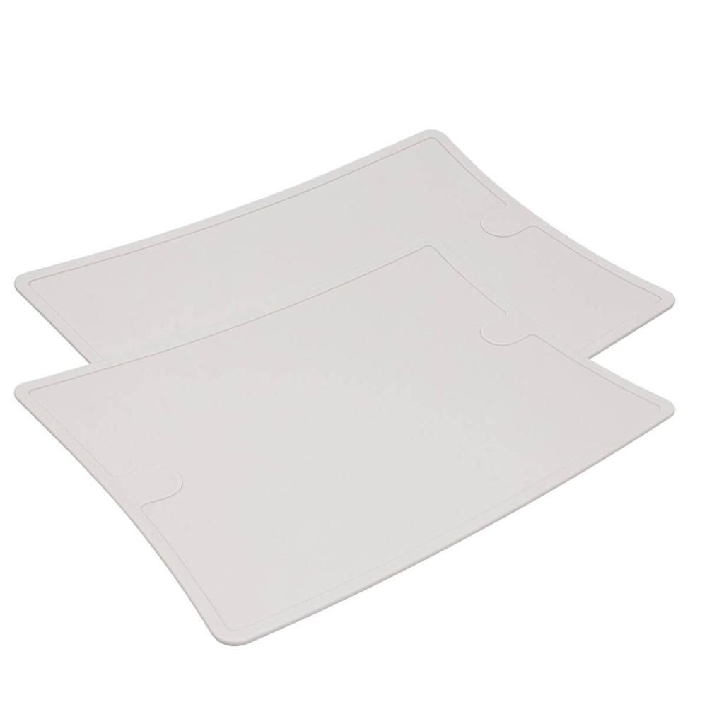 Conjunto 2 Tábuas de Corte Dupla Jogo Americano Flex 2 em 1 Plástico ...