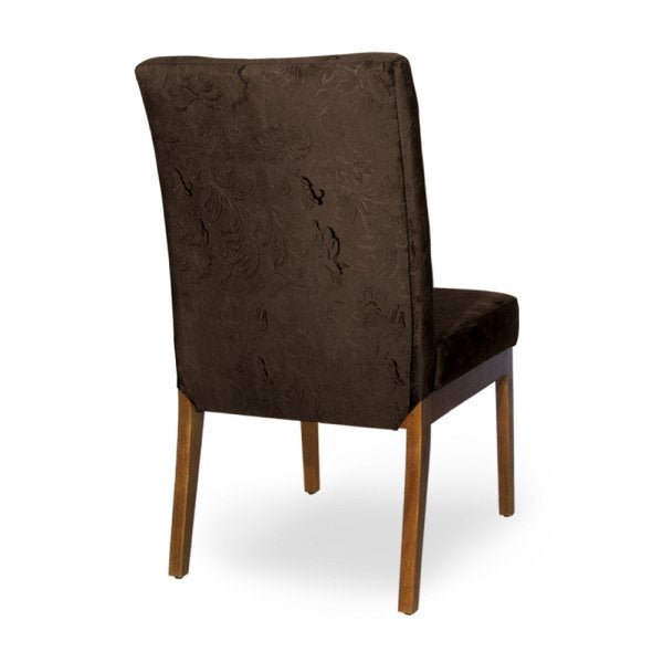 Kit 2 Cadeiras Eloisa para Sala de Jantar Suede Floral Marrom ...