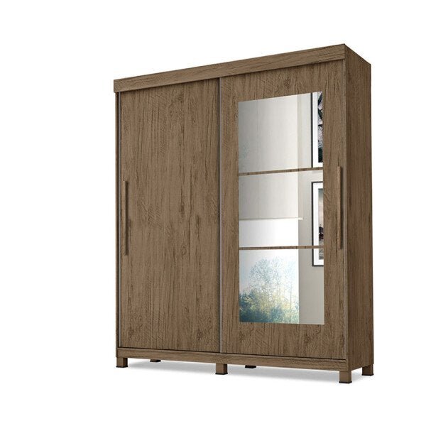 Guarda-Roupa Roupeiro Canadá com Espelho 2 Portas de Correr Incabras ...