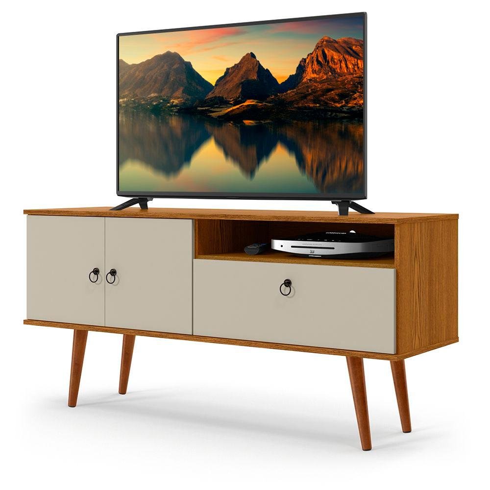 Rack Pé Palito Topázio Cumaru Off White Patrimar | MadeiraMadeira