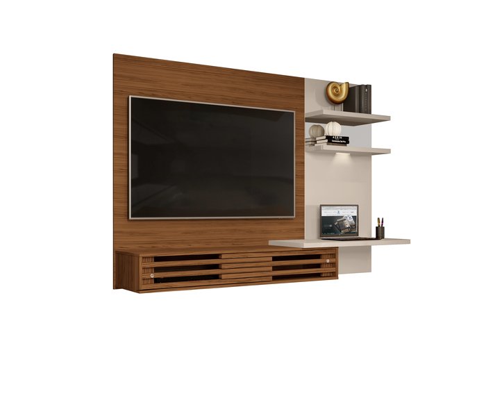 Home para TV até 60 polegadas Aussie Star:Naturale/Off White ...