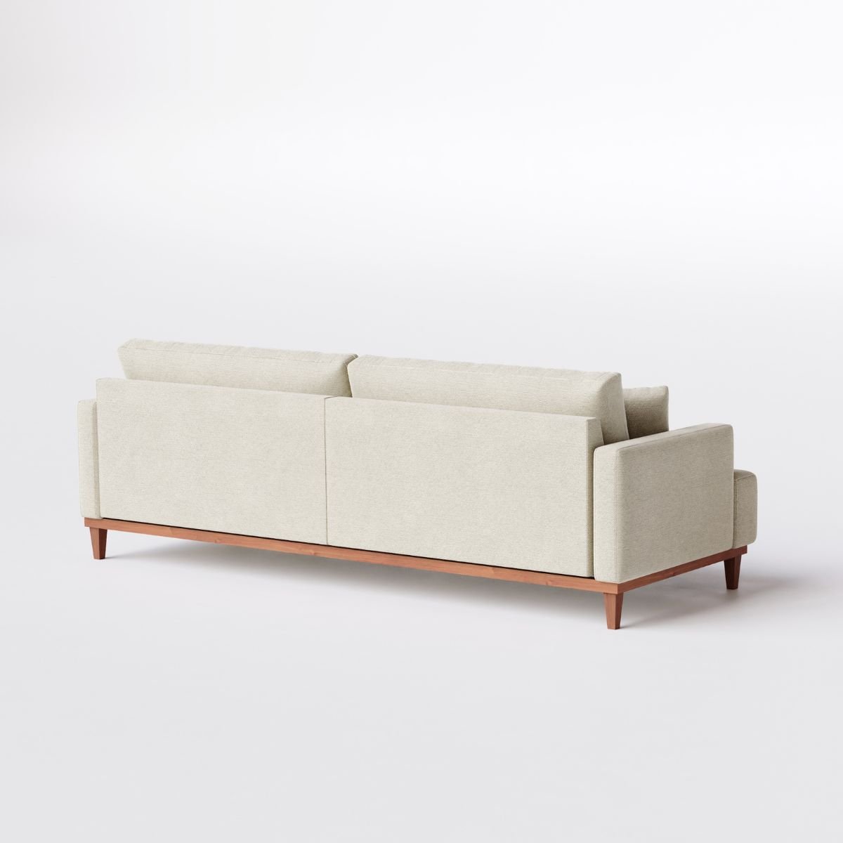 Sofá Doha 2,48m em Linho Safira Bege Claro - Home Mobily | MadeiraMadeira