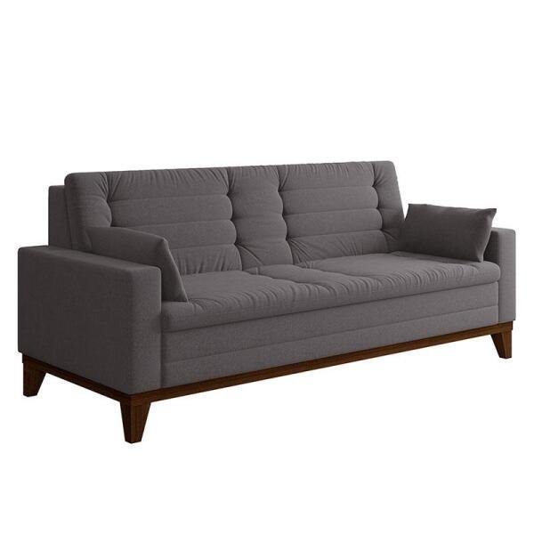 Sofá 4 Lugares Safira - Cinza | MadeiraMadeira