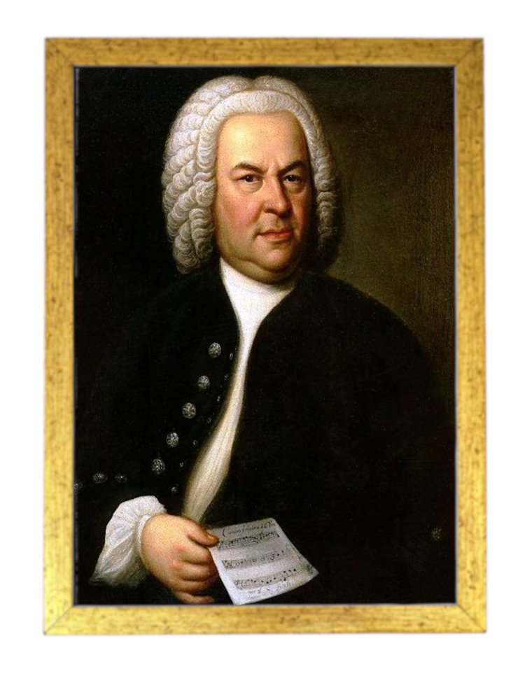 Quadro poster decoração musica clássica bach drd7460 | MadeiraMadeira