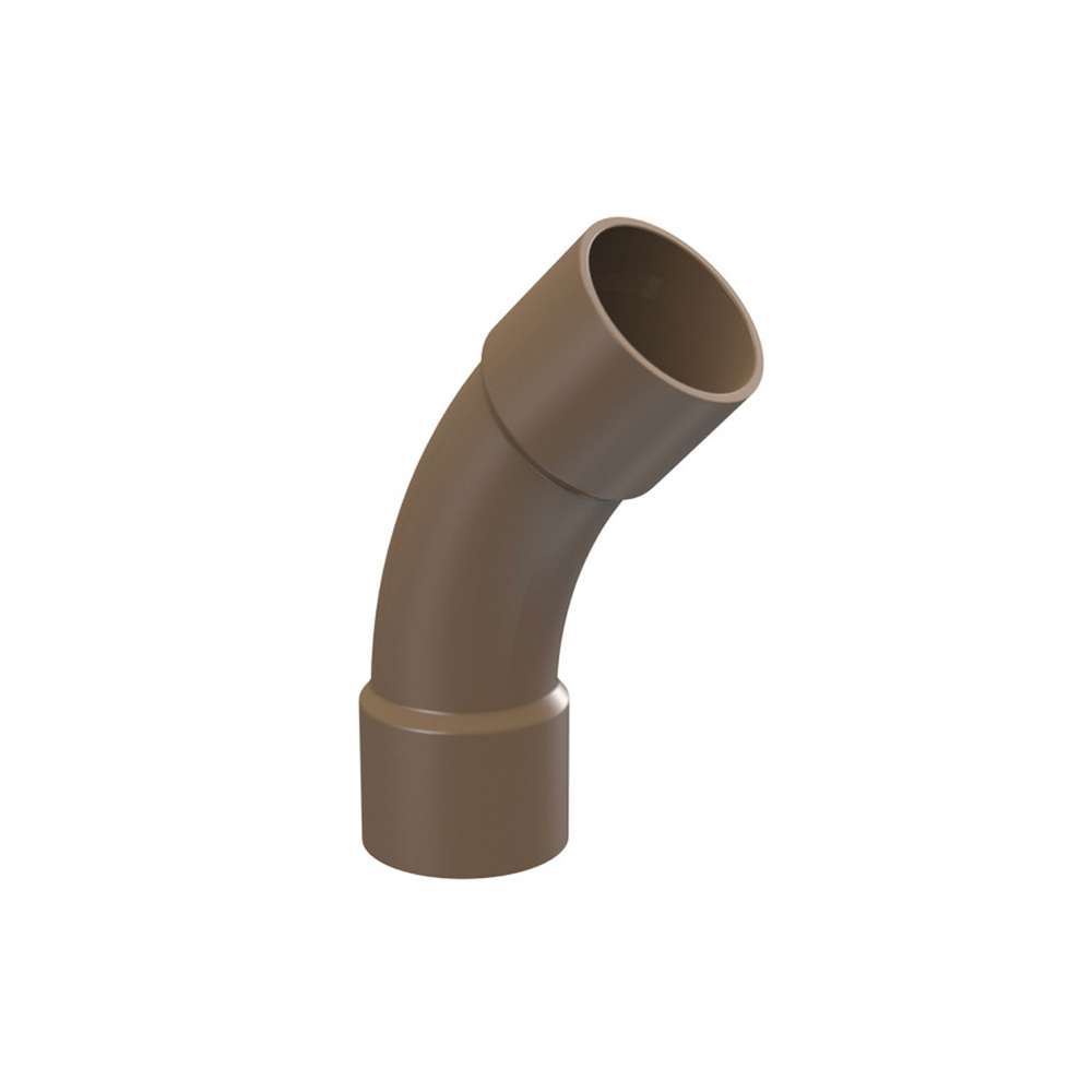 Curva 45° Soldável 60mm Marrom | MadeiraMadeira