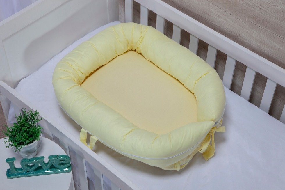 Ninho Redutor Para Bebê 100 Algodão Amarelo Nanna Baby | MadeiraMadeira
