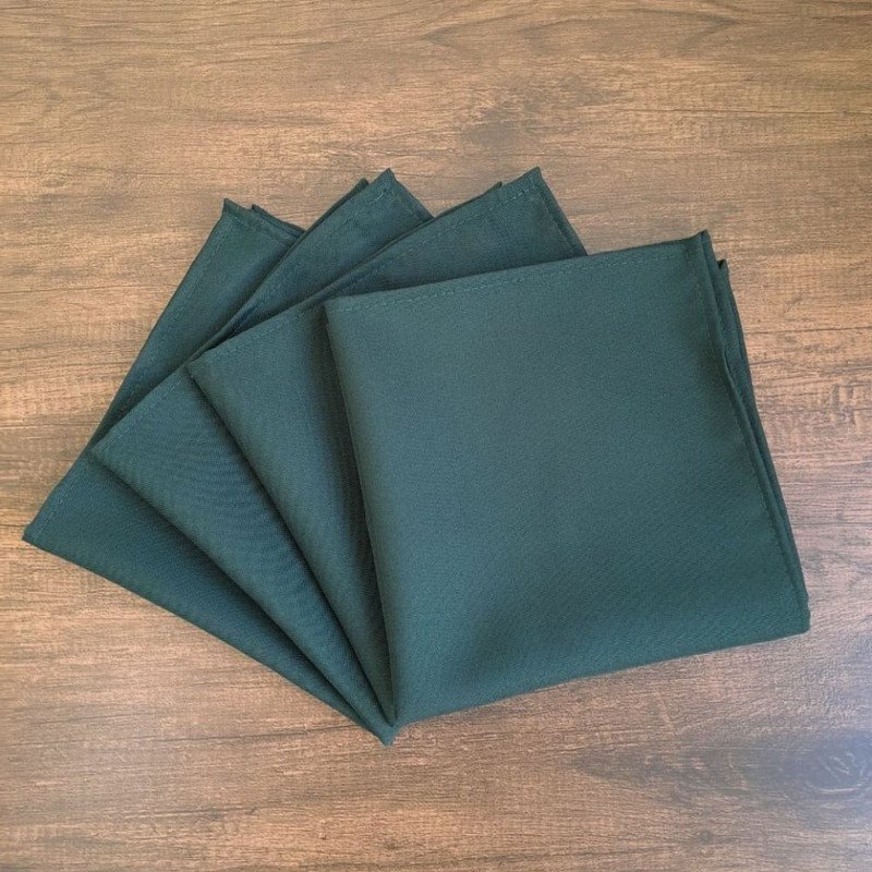 Kit 8 Guardanapo em Tecido Verde Oxford Mesa Jantar Premium ...