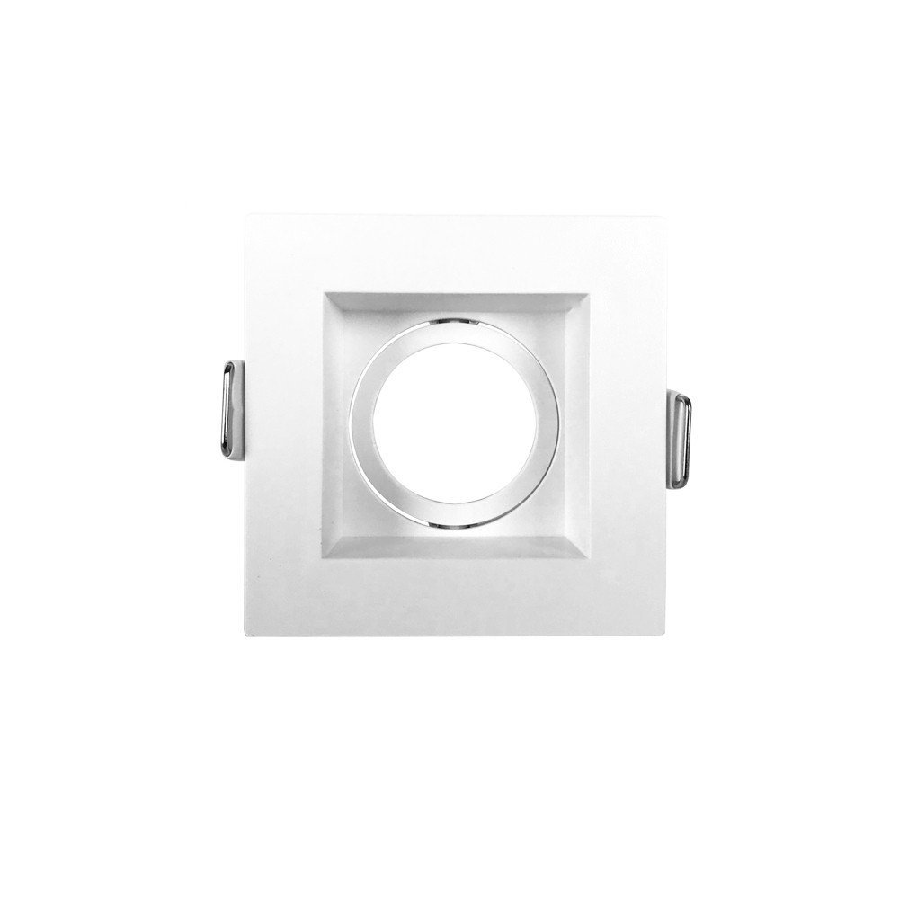 EMBUTIDO DICRÓICA SIMPLES RECUADO BRANCO - 10X10CM | MadeiraMadeira