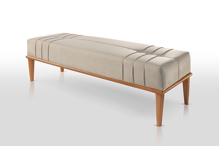 Recamier Valentin- Bege Claro fabricação própria | MadeiraMadeira