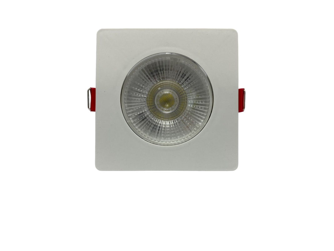 Spot led 7w luz branca forte quadrado embutir smd 6000k | MadeiraMadeira