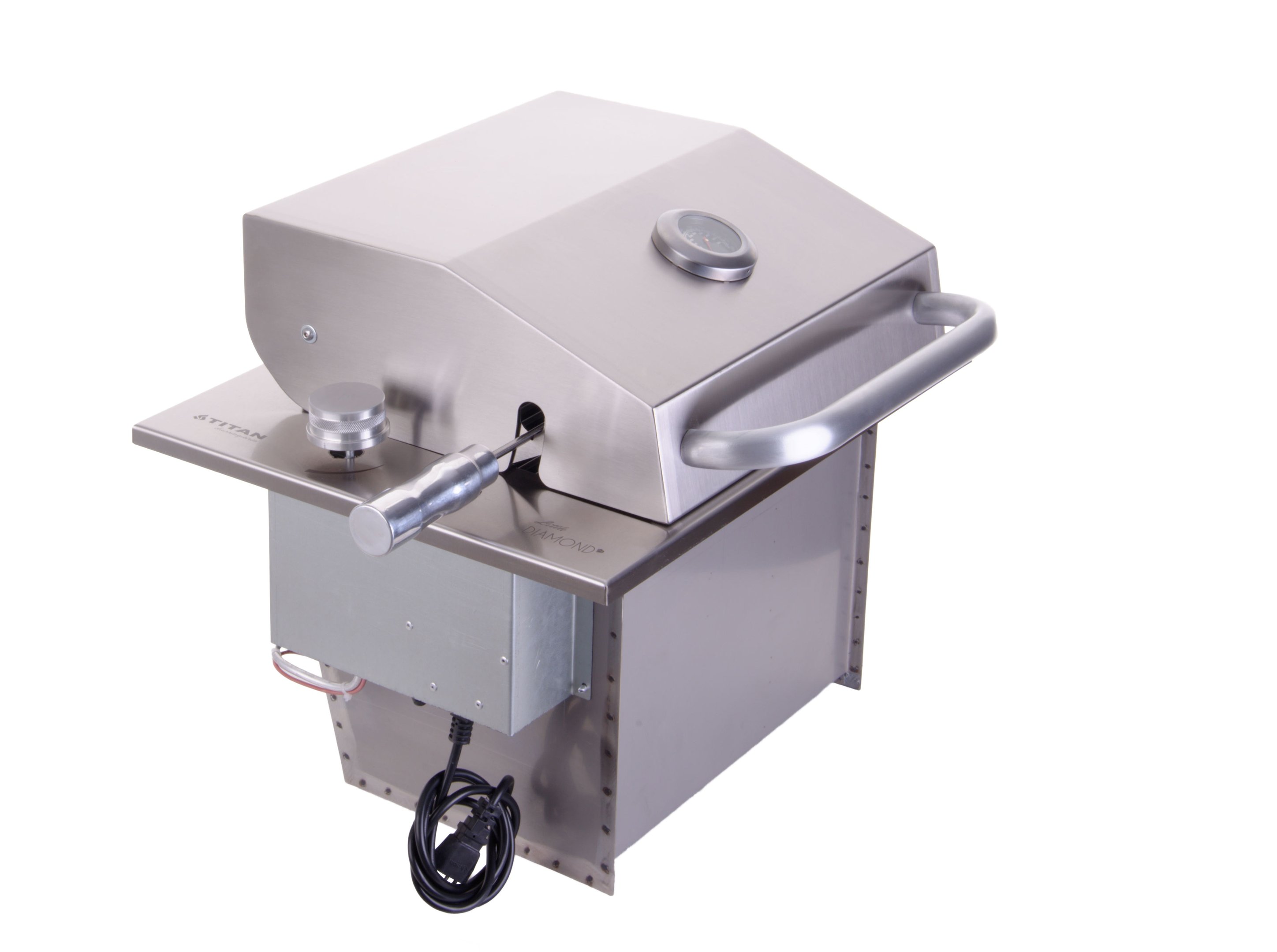 Churrasqueira Grill de Embutir Little C/ Tampa Titan Gás GLP ...