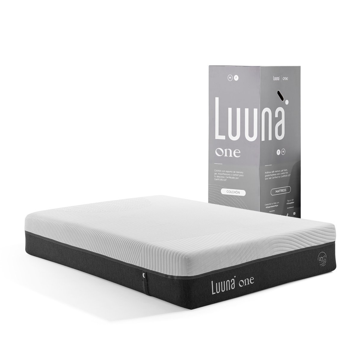 Colchão Luuna One Casal, Espuma Viscoelástica Alta Densidade, Máximo ...