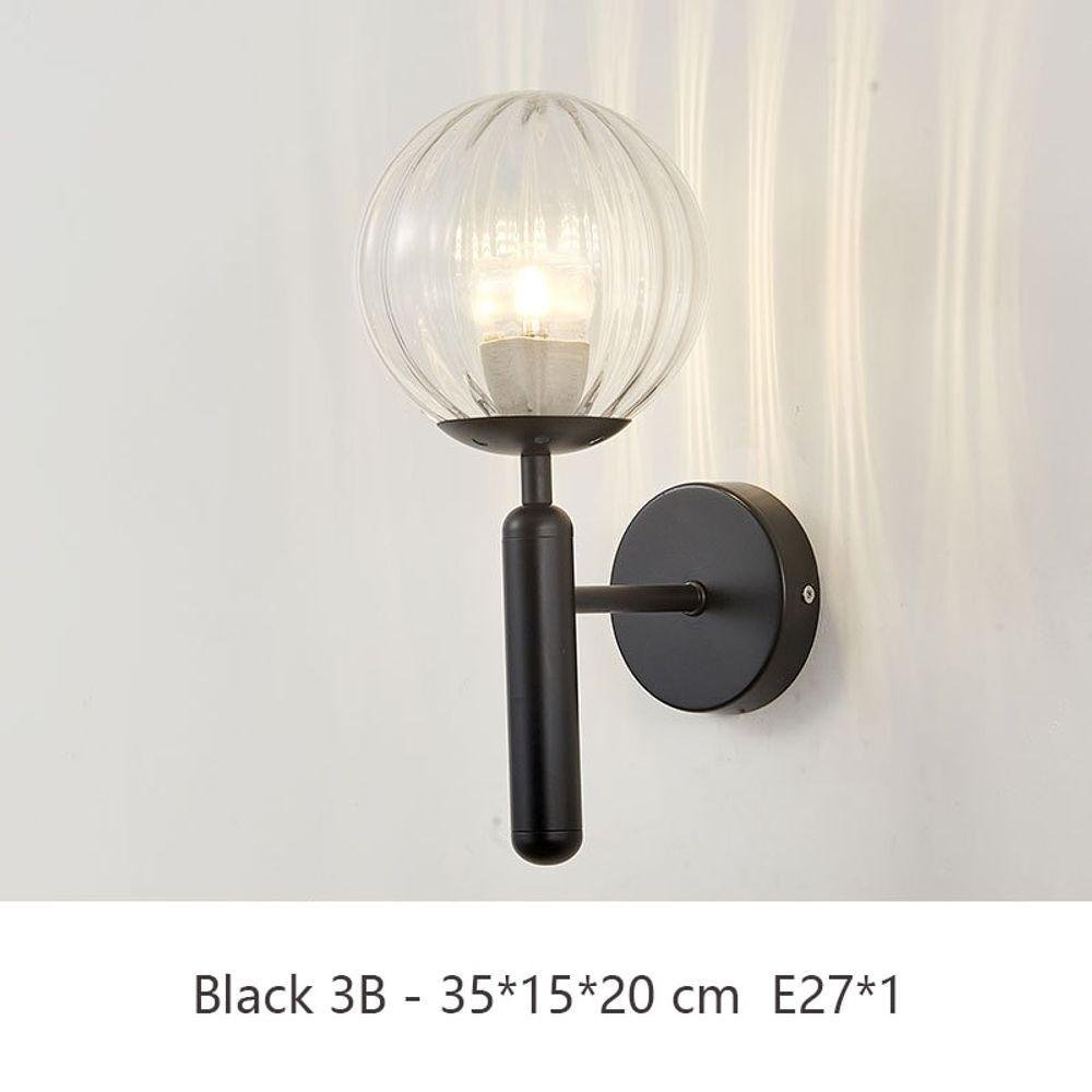 Arandela Interna Nórdica Dourada Preta 260v-a Lâmpada De Led ...
