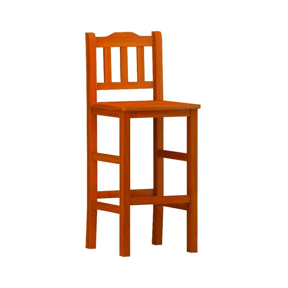 Banqueta Madeira Maciça Alta para Área de Lazer Marrom Pearl Jm Móveis ...