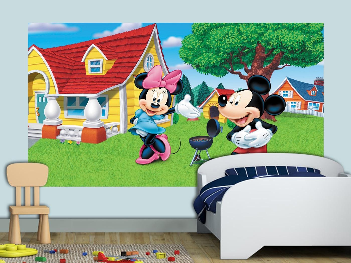 Papel De Parede Infantil Mickey 0004 (2.50M X 1.50M) | MadeiraMadeira
