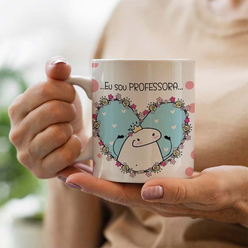 Caneca Flork professora qual o seu poder | MadeiraMadeira