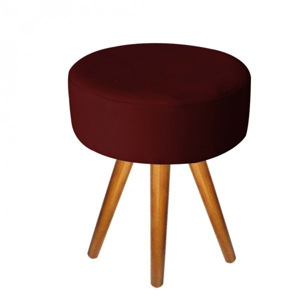 Kit 2 Poltrona Nina Decorativa para Recepção e Puff Redondo Corino ...