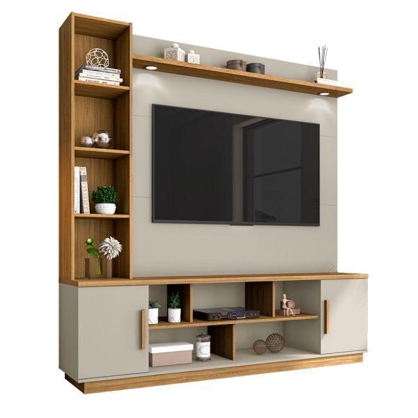 Home Prestige Para Tv Até 60 Polegadas 1,80m Com Led Off White/Cinamomo ...