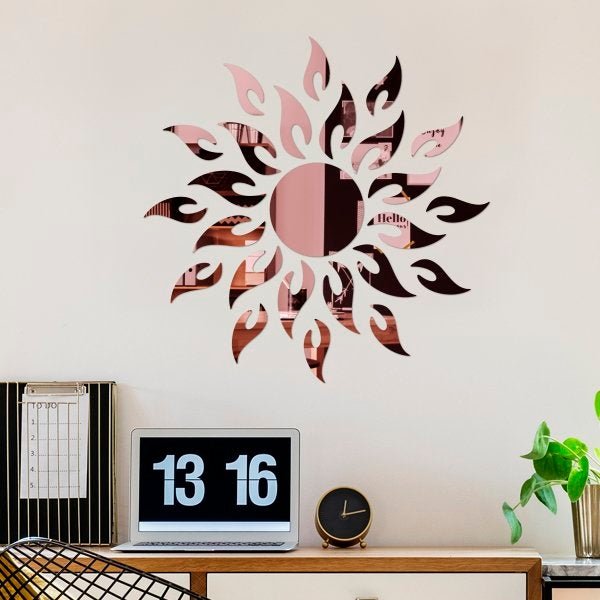 Espelho Decorativo Sol Rose | MadeiraMadeira