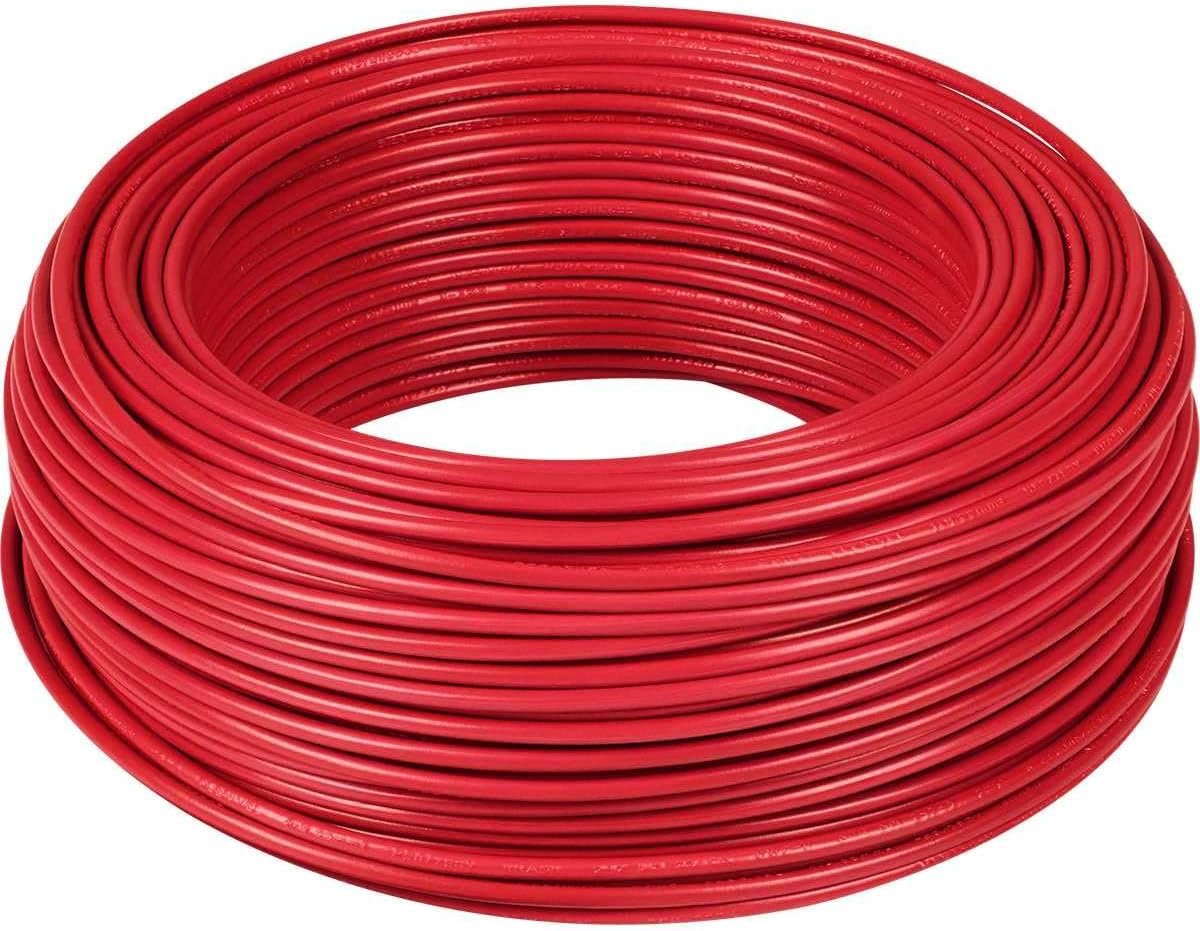 Fio Cabo Flexível 6mm Vermelho 100 Metros - Megatron | MadeiraMadeira