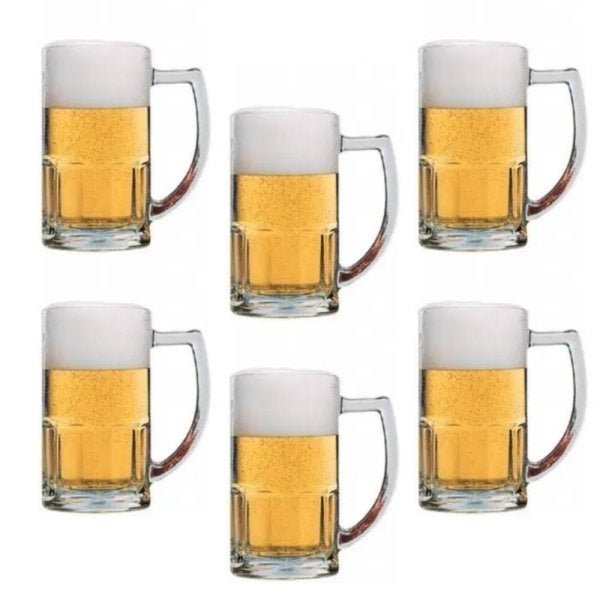 Conjunto 6 Canecas Bristol para Chopp e Cerveja 340ml Nadir | MadeiraMadeira