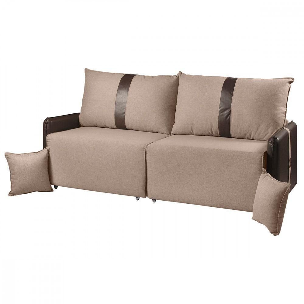 Sofá para Sala Reclinavel Estofado Doux 200cm Veludo Creme Bege ...