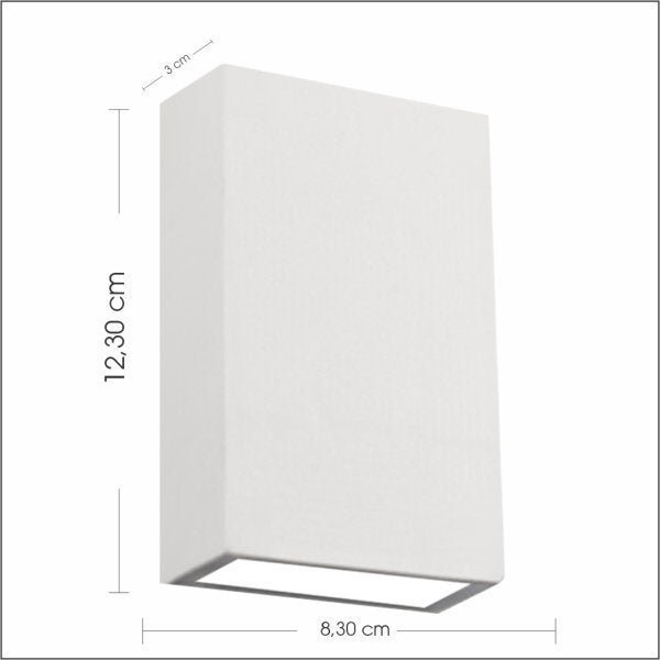 Luminária Arandela Mega Box 9 Fachos Ip65 4W 3000K Branco | MadeiraMadeira