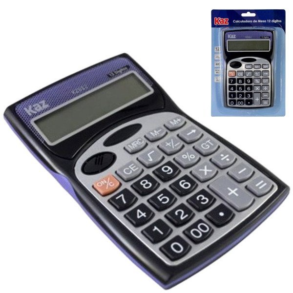 Calculadora De Mesa Escritório Kaz KZ612 12 Dígitos Profissional ...