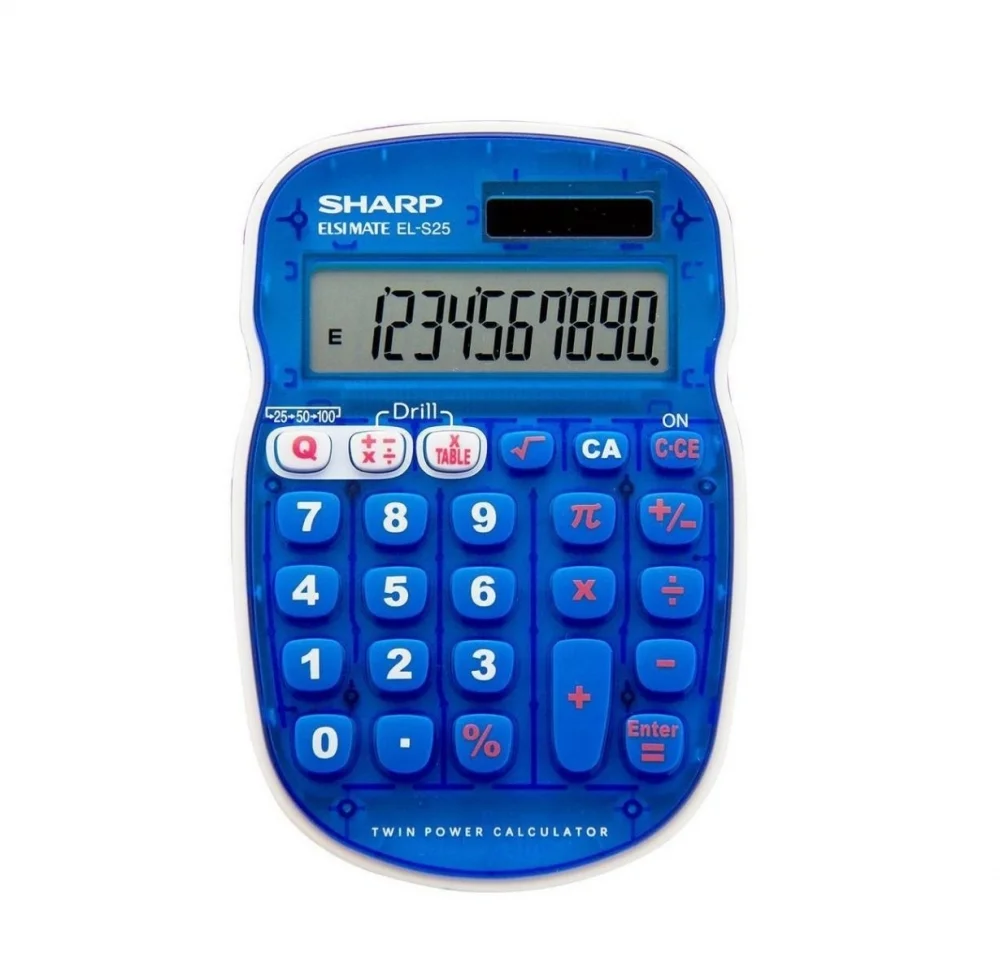 Calculadora Sharp EL-S25BBL - Azul | MadeiraMadeira