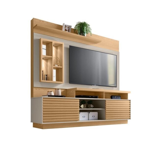 Home para TV até 65 Polegadas Eldorado Línea Brasil - Carvalho e Off ...