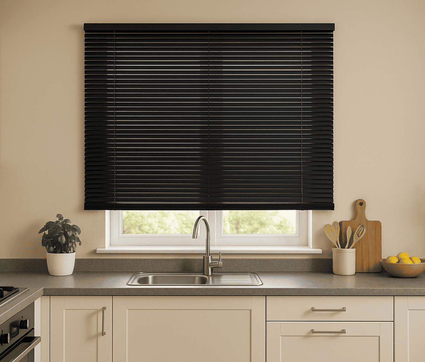 Persiana Horizontal Pvc 25mm Block Luxo 120larg X 160alt Preta - Quarto ...
