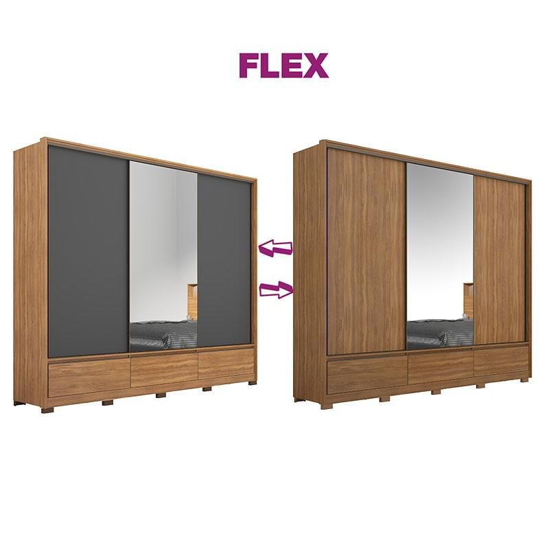 Quarto de Casal Lounge com Cômoda Atria e Cabeceira King Petra Amendola ...