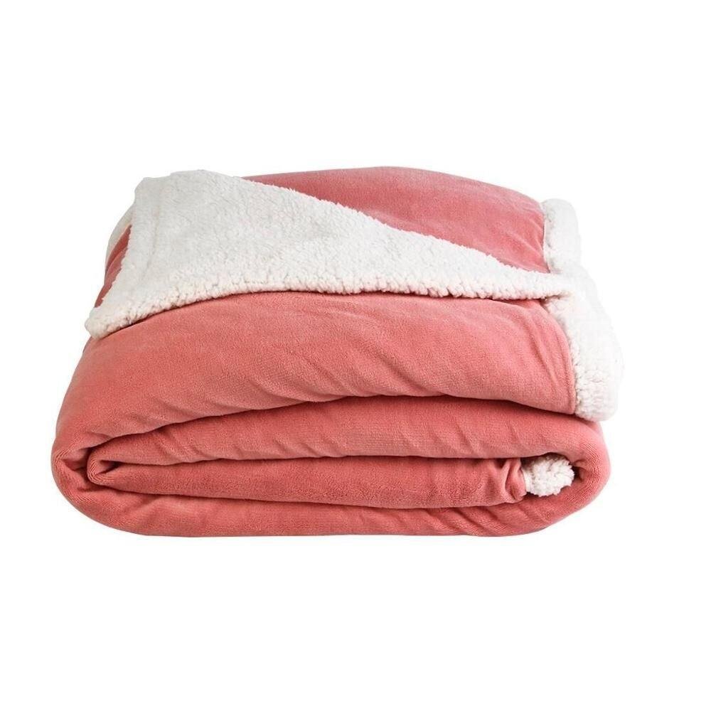 Edredom Sherpa Queen Rosa - A\CASA | MadeiraMadeira