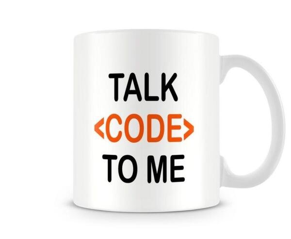 Caneca Talk Code To Me | MadeiraMadeira