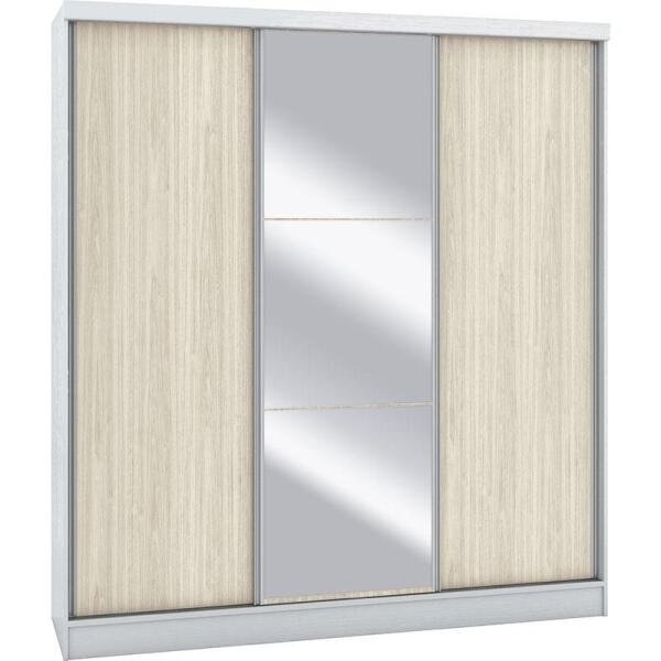 Guarda-Roupa Casal 3 Portas 3 Gavetas Siena - Branco Tx / Nudi ...