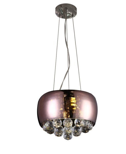 LUSTRE PENDENTE CRISTAL CUBA ROSE | MadeiraMadeira
