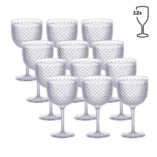 Kit 12 taças acrílico para Gin Luxxor 600ML (1149) Paramount ...