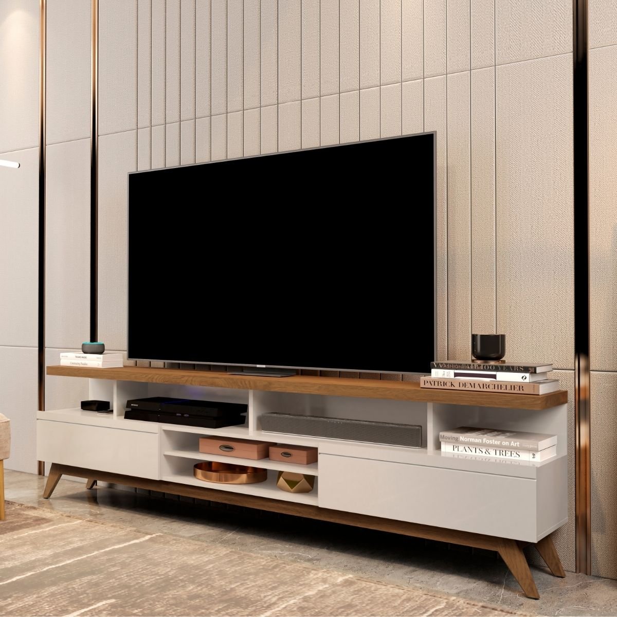 Rack para Sala Televisão até 65 Polegadas - Mod.2041 | MadeiraMadeira