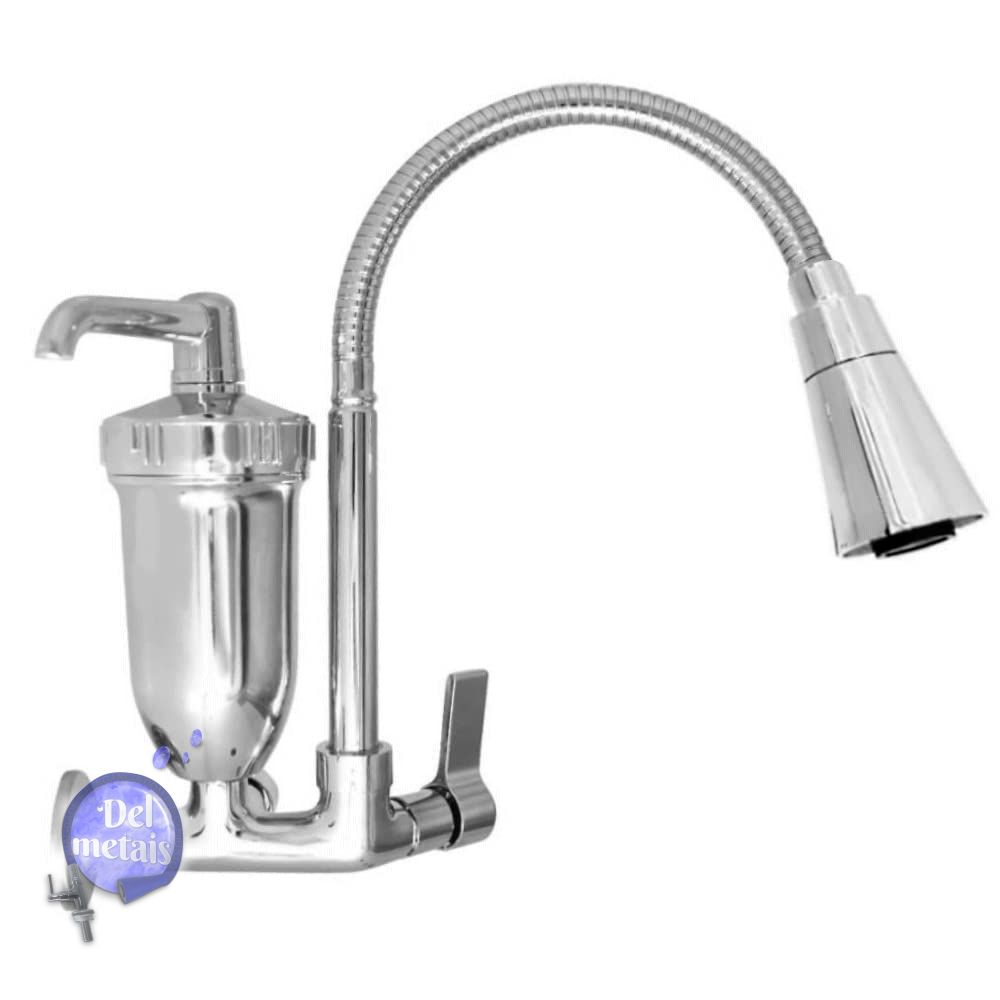 Torneira Filtro Cozinha Parede Cônica Cromada 1185 C-70 Casagrande ...