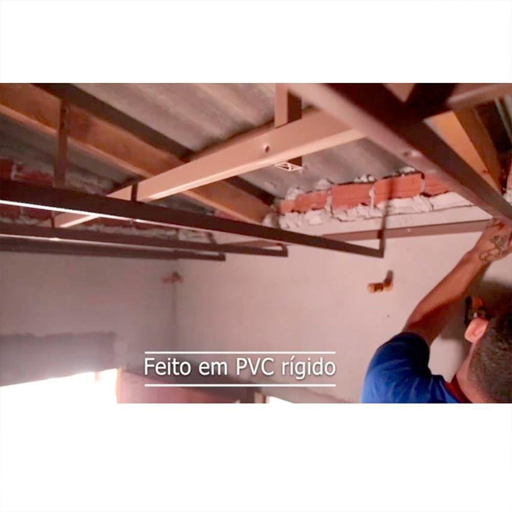 Tubo Metalon de Pvc 20x30 3,00 Mts Zapinplast 6 Un - Branco Branco ...