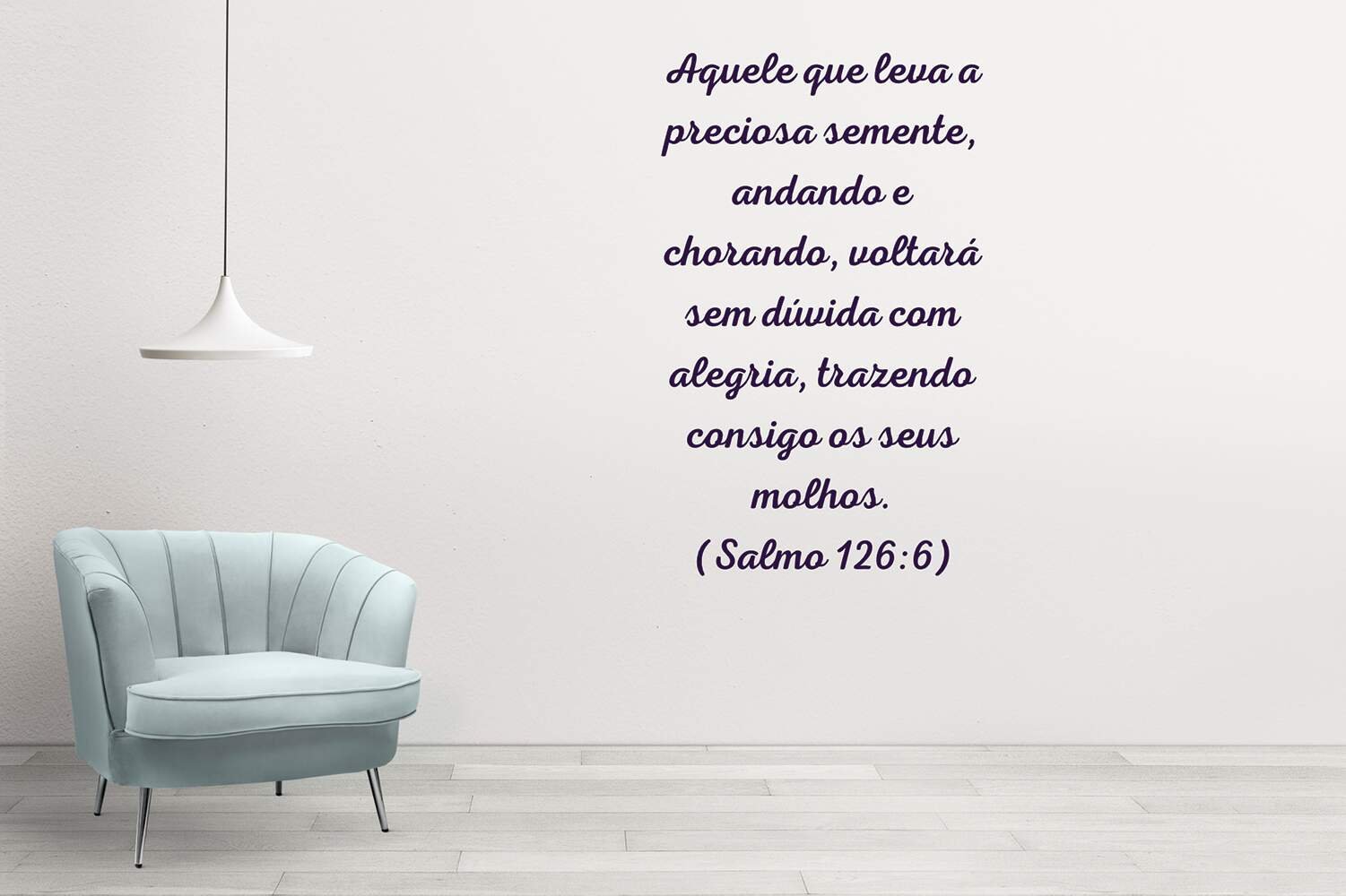 Adesivo de Parede Salmo 126:6:42 X 70 Cm | MadeiraMadeira
