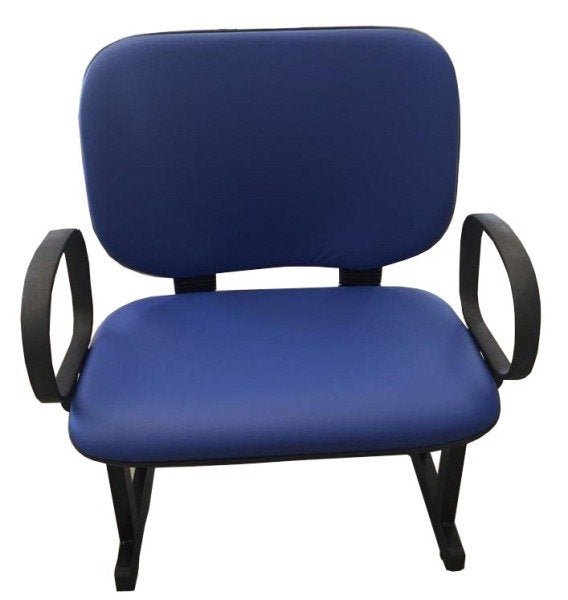 Poltrona Obeso Com Braços Suporta Até 250kg Azul Madeiramadeira