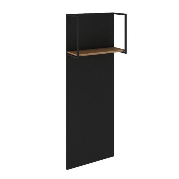 Painel para TV Itapevi 50cm Natural com Preto | MadeiraMadeira
