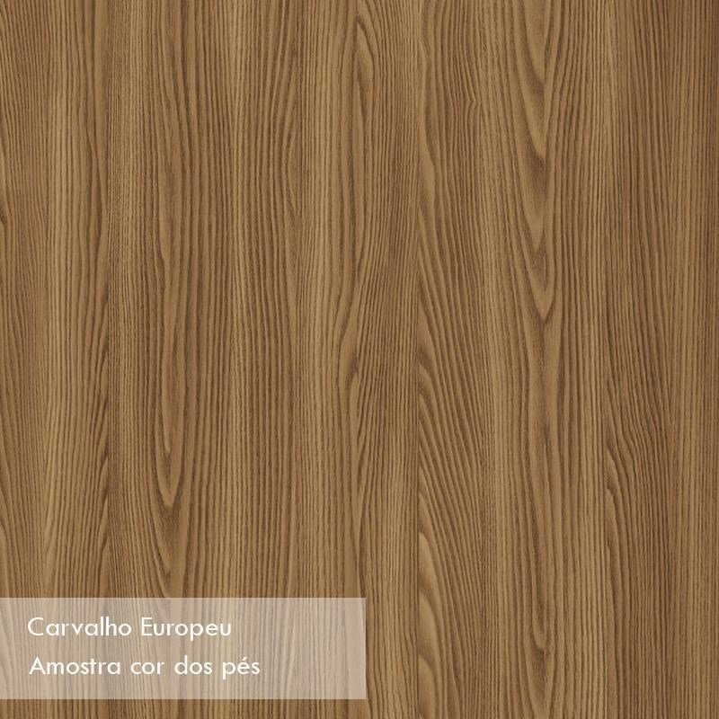 Conjunto 8 Cadeiras Elen Carvalho Europeu/Marrom Café - PR Móveis | MadeiraMadeira