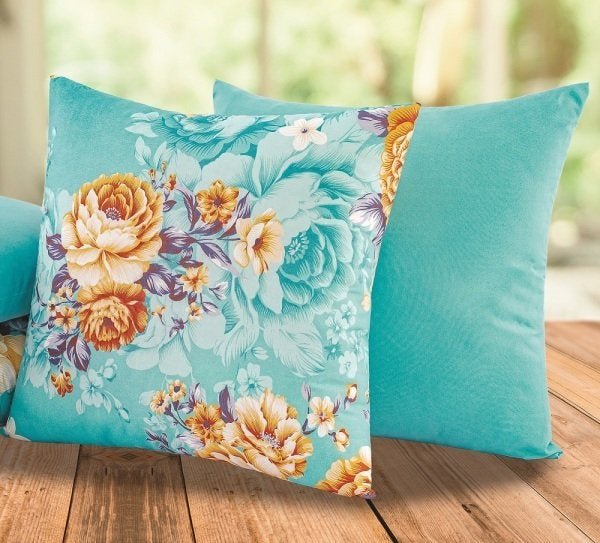 Kit com 4 Almofadas Estampadas Refil Silicone - Jasmine | MadeiraMadeira