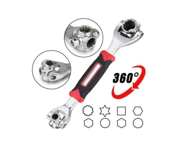 Chave Universal 8 em 1 Multifuncional 360º Profissional | MadeiraMadeira